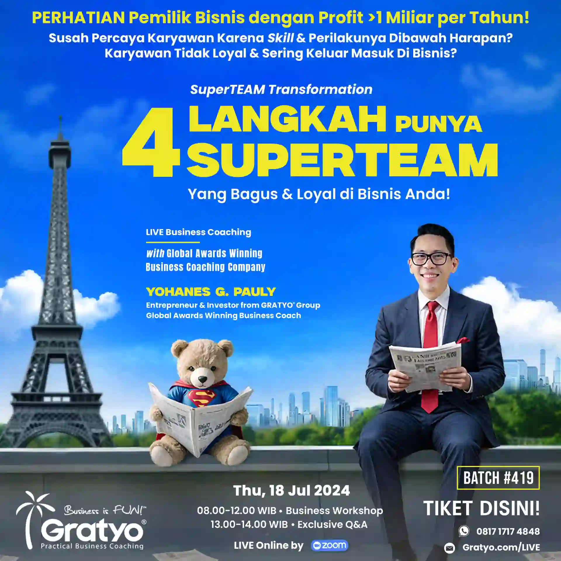 Live Business Coaching | 18 Jul 2024 • GADS-DTM - Gratyo Practical ...